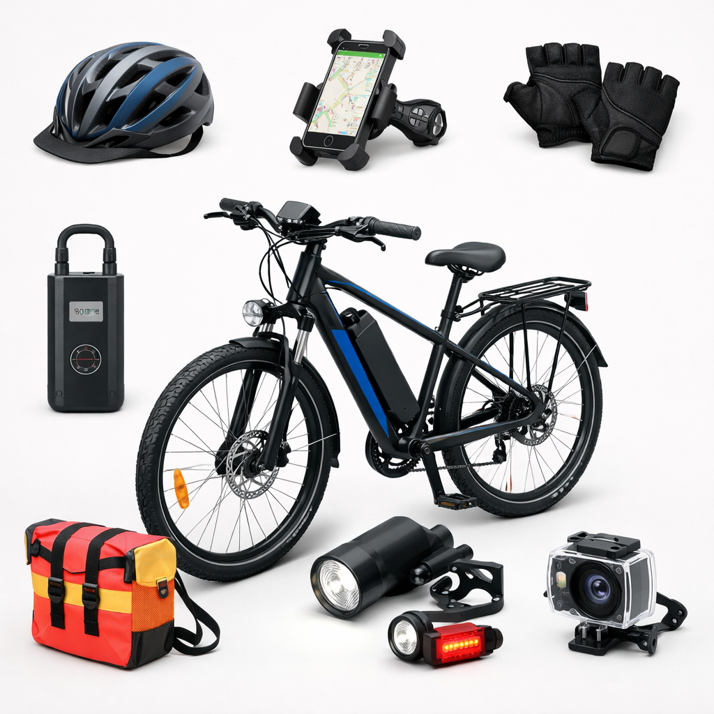 Top 7 E-Bike Accessories in India (2026) | KitsGuru - KitsGuru