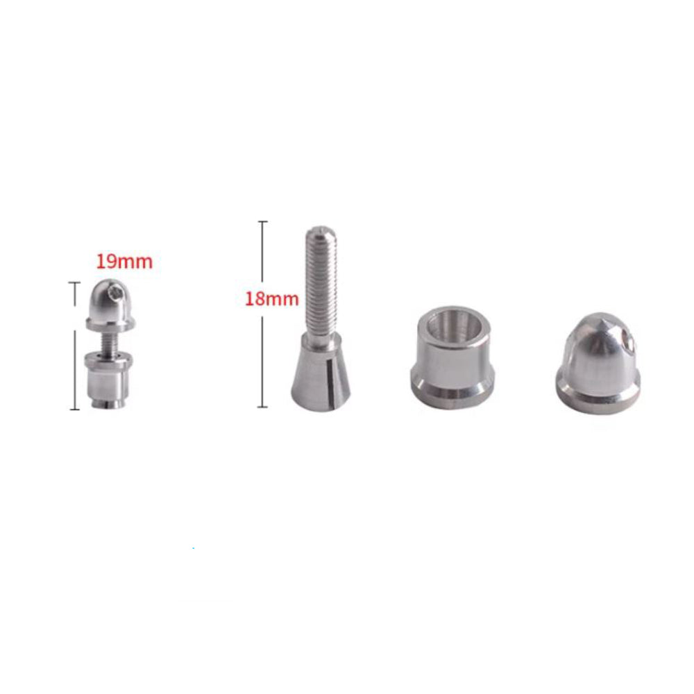 Buy 2mm RC Aluminum Bullet Propeller Adapter for Brushless Motor