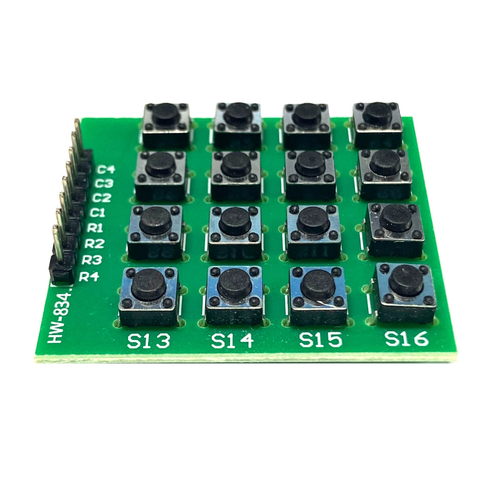 4x4 Matrix 16 Keypad Keyboard Module 16 Button 8 Pin Hw 834