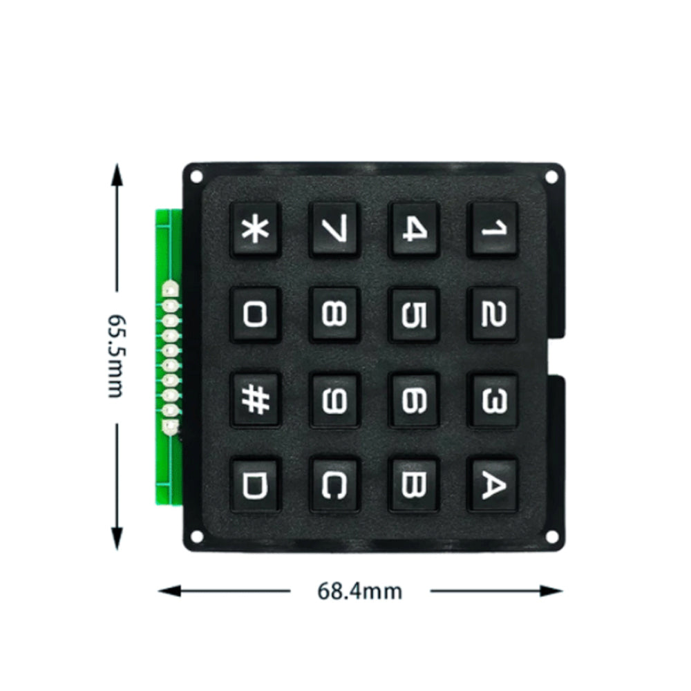 4x4 Matrix Keyboard Keypad Module 44 Plastic Keys Switch