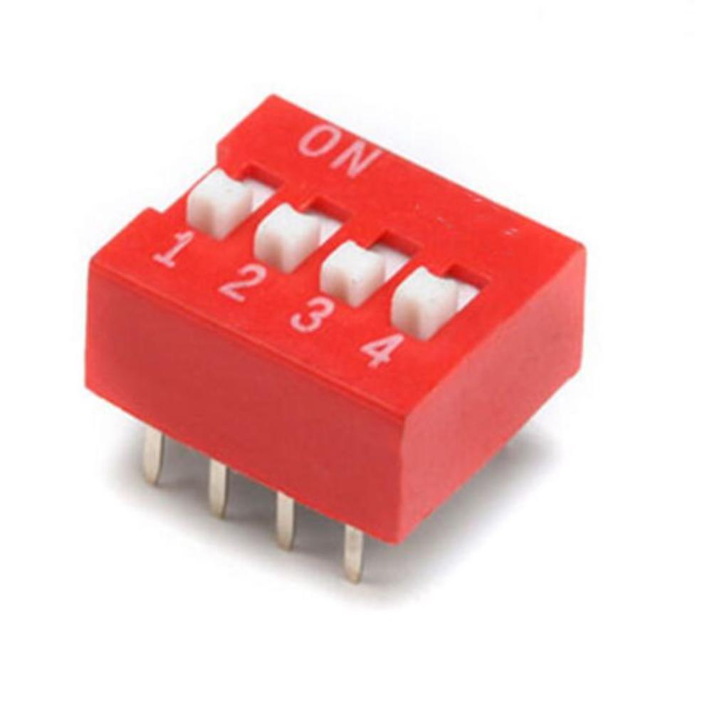 DIP Switch 8 Pin (4 Bit) Pitch 2.54mm