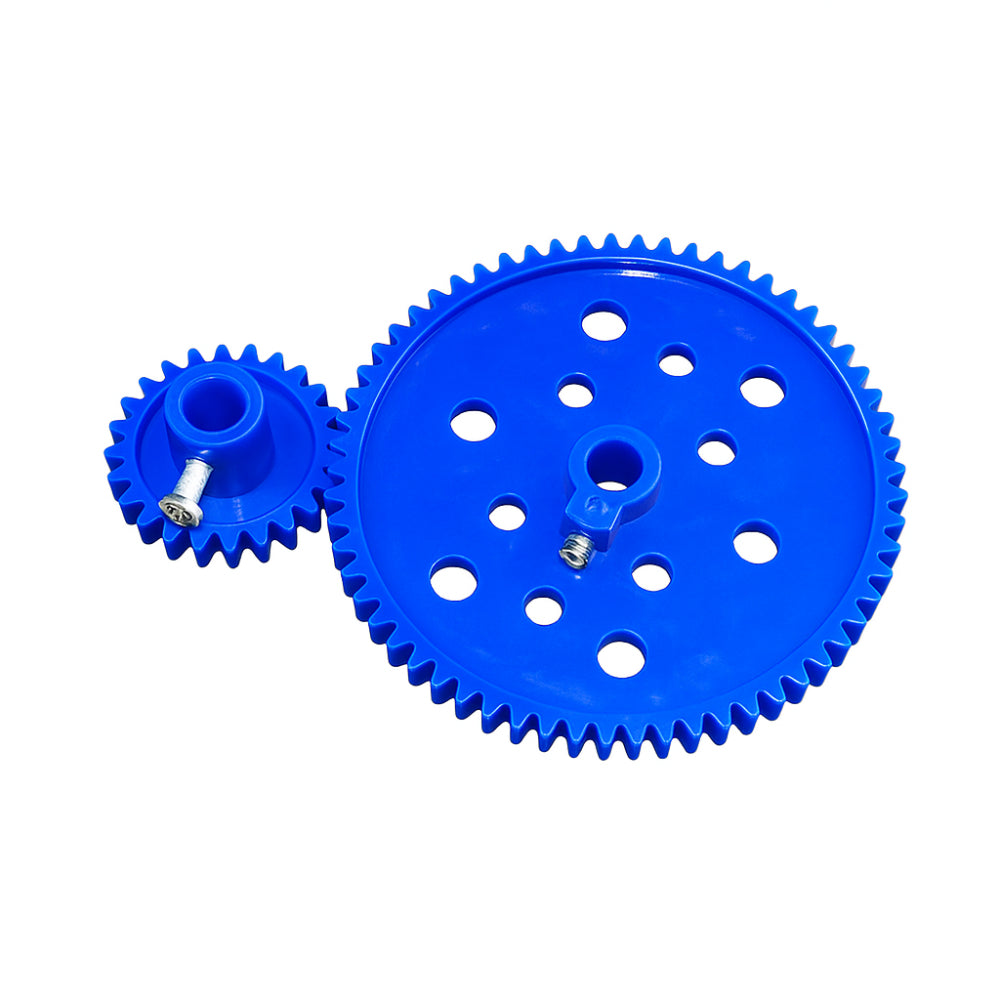 Plastic Spur Gear Pair 60T & 24T | 6mm Shaft Robotics Gears