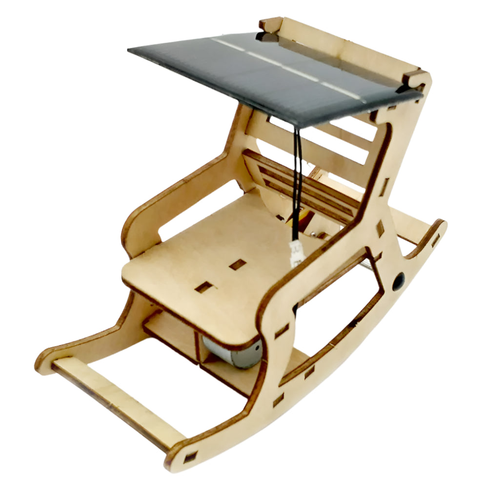 DIY solar rocking chair toy learning model kit@KitsGuru