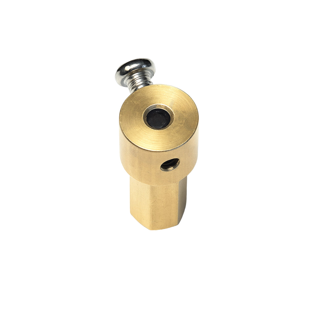 Rubber Motor Coupling Copper 6mm Adapter for Robot Wheels