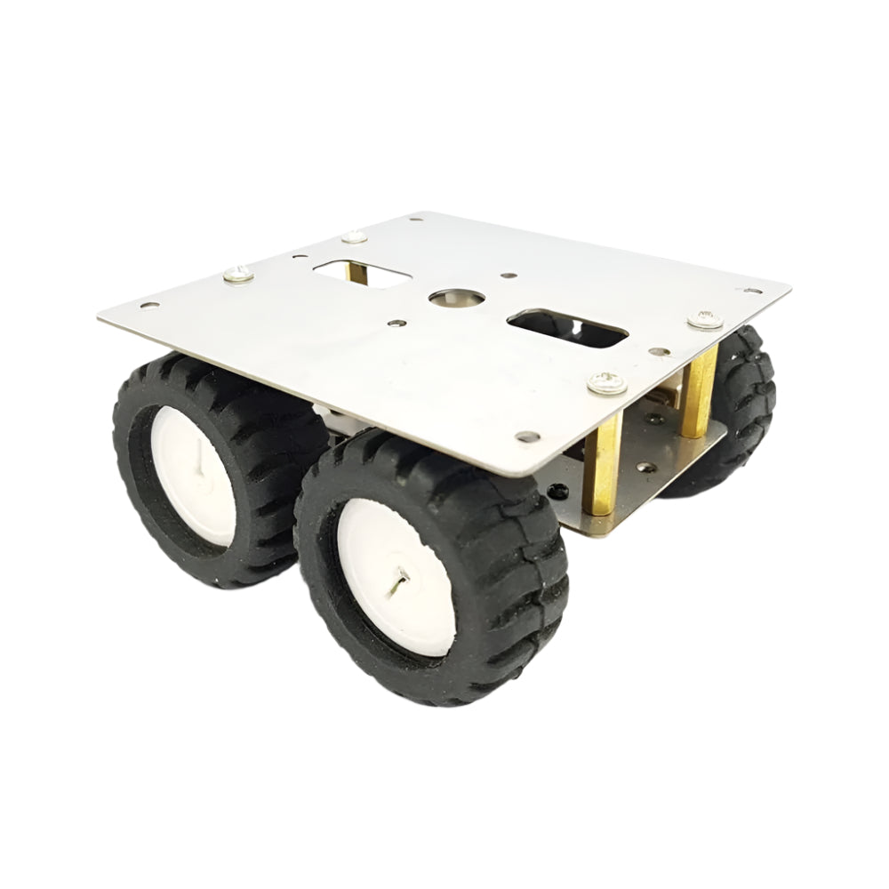 Stainless Steel Bot Chassis 4WD DIY Robot Car Kit – N20 Motors