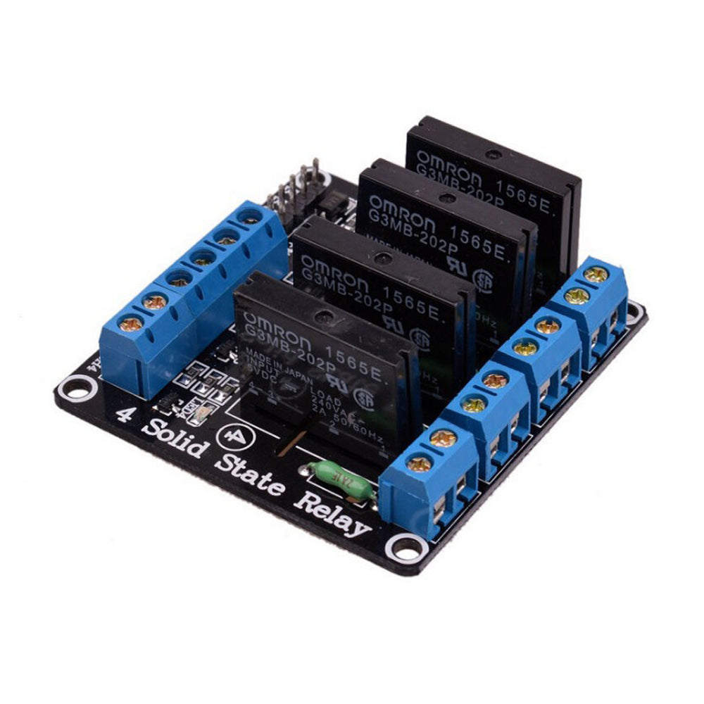 Buy 4 Channel 12V Relay Module Solid State High Level SSR DC Control ...