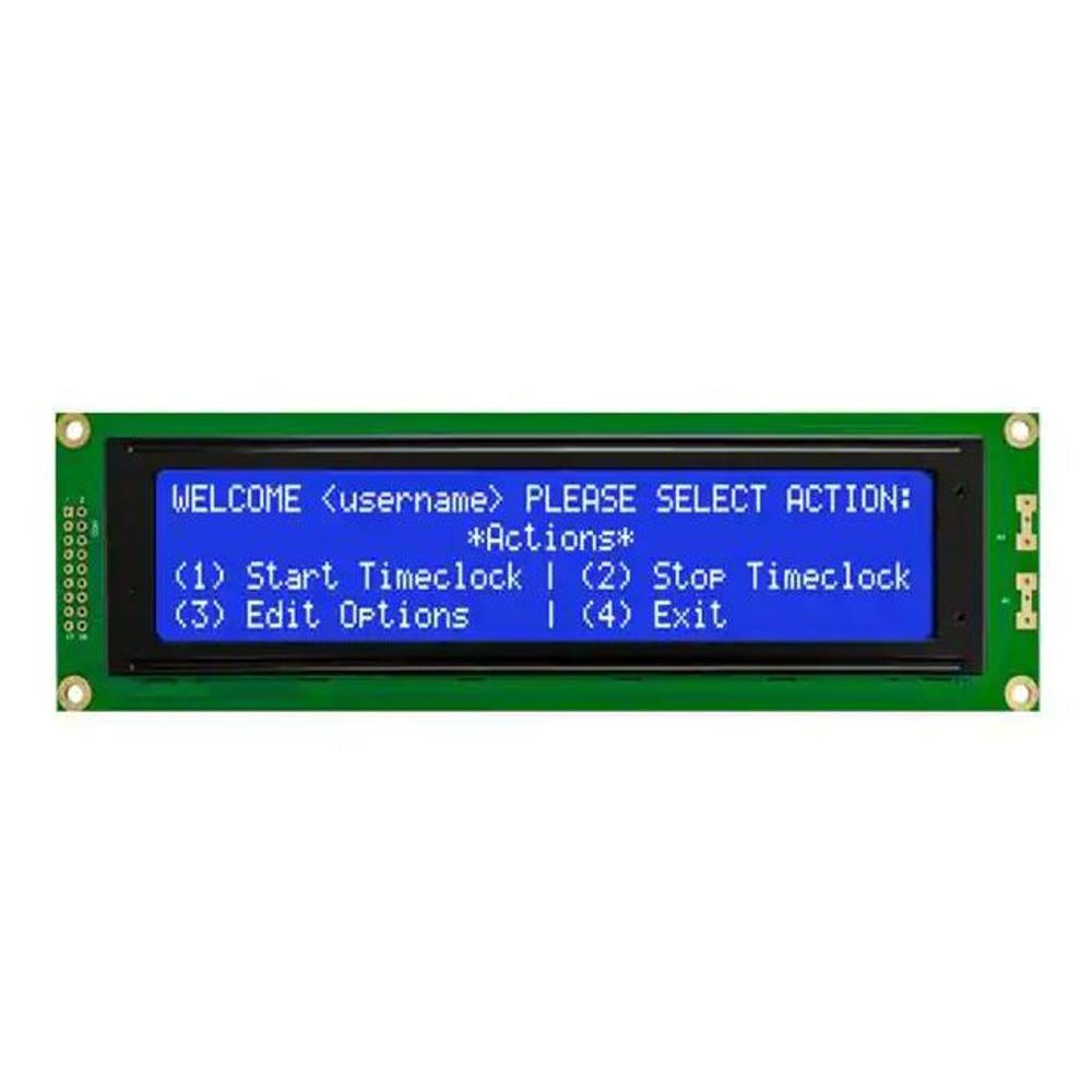 High-Resolution 40x4 LCD Display: Crisp Clarity Guaranteed