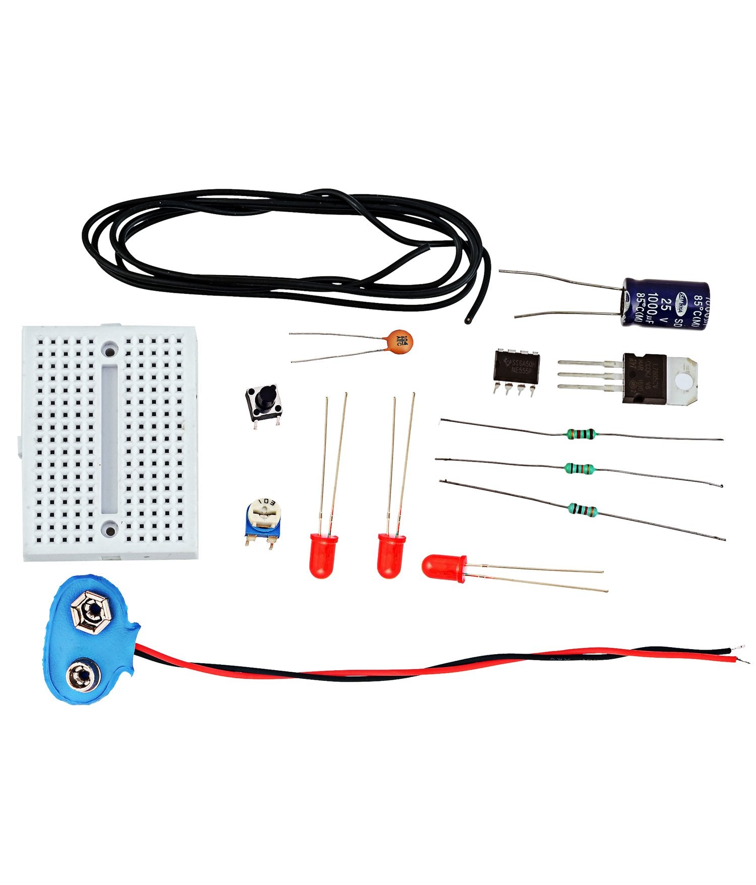 DIY Kit 555 Timer : Monostable Circuit