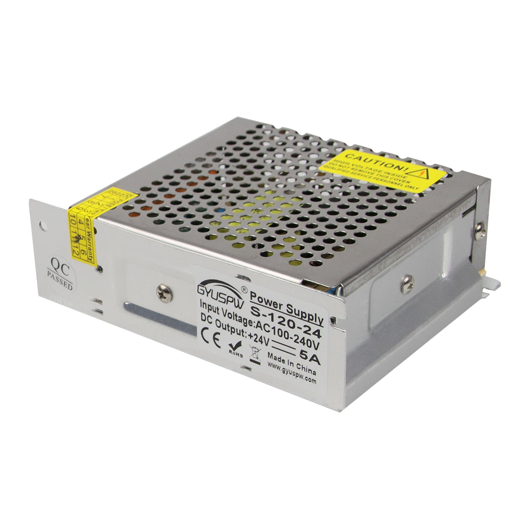 Industrial Grade AC/DC 120W Power Supply 24V 5A @ KitsGuru