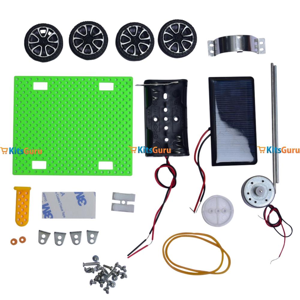 DIY Plastic Solar Hybrid Electric Vehicle STEM Educational Learning Ki