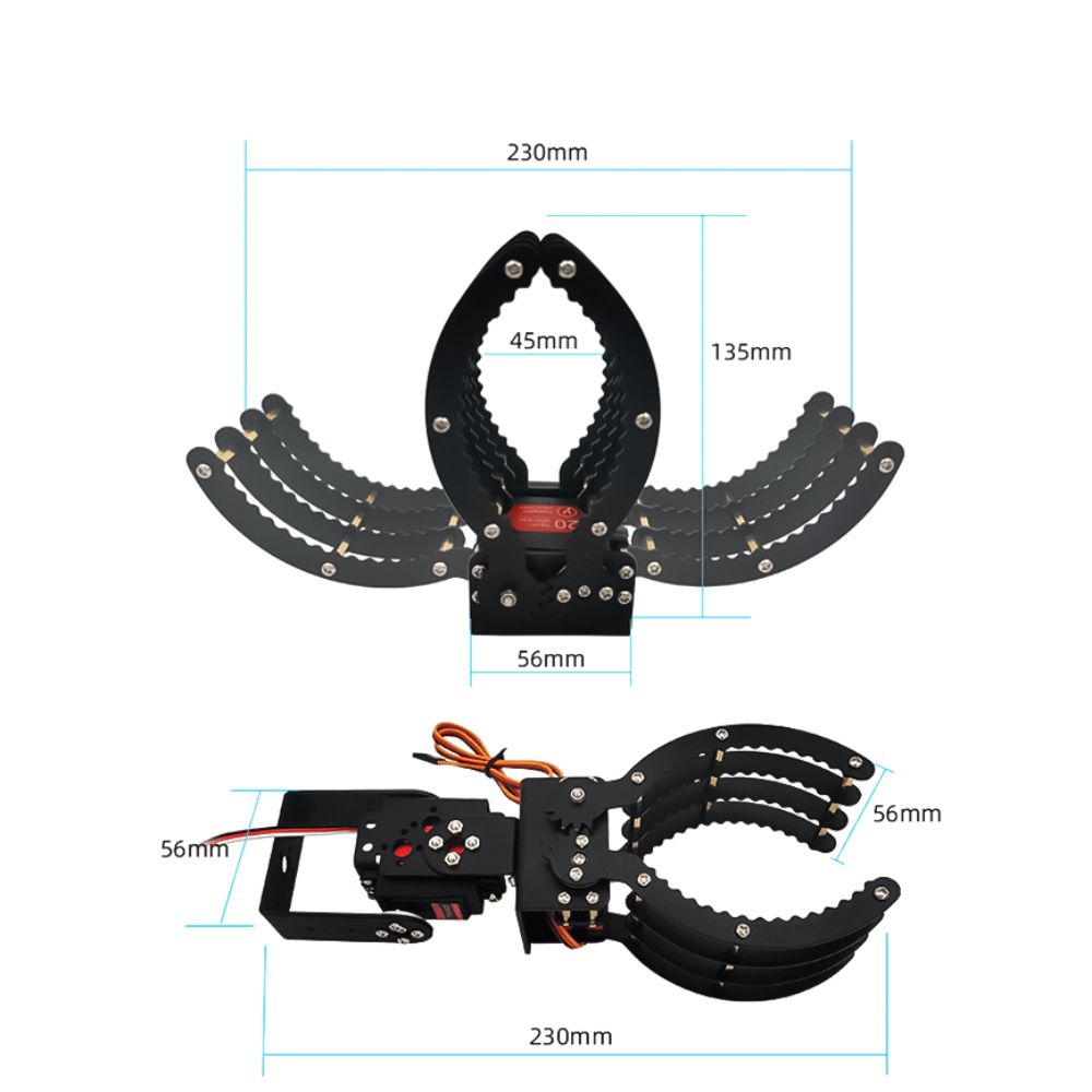 2DOF two degrees of Freedom Mechanical arm Gripper..@ KitsGuru