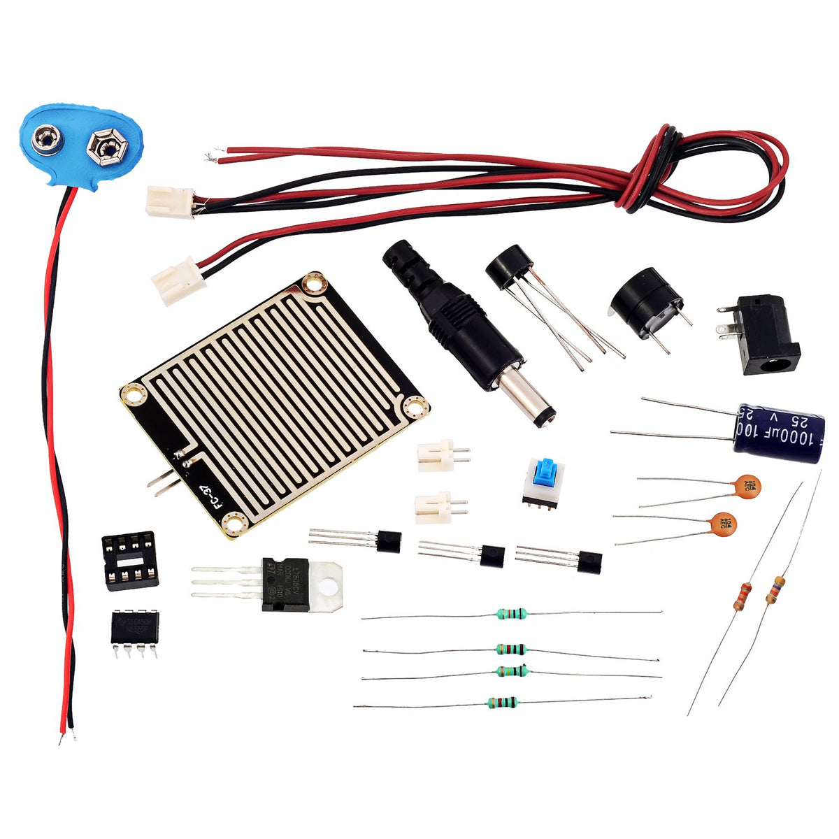 DIY Rain Alarm Project | Rain Water Detector Circuit || KitsGuru