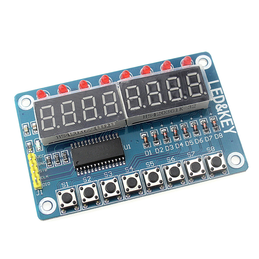 Enhance Control with TM1638 8 bit button digital led display