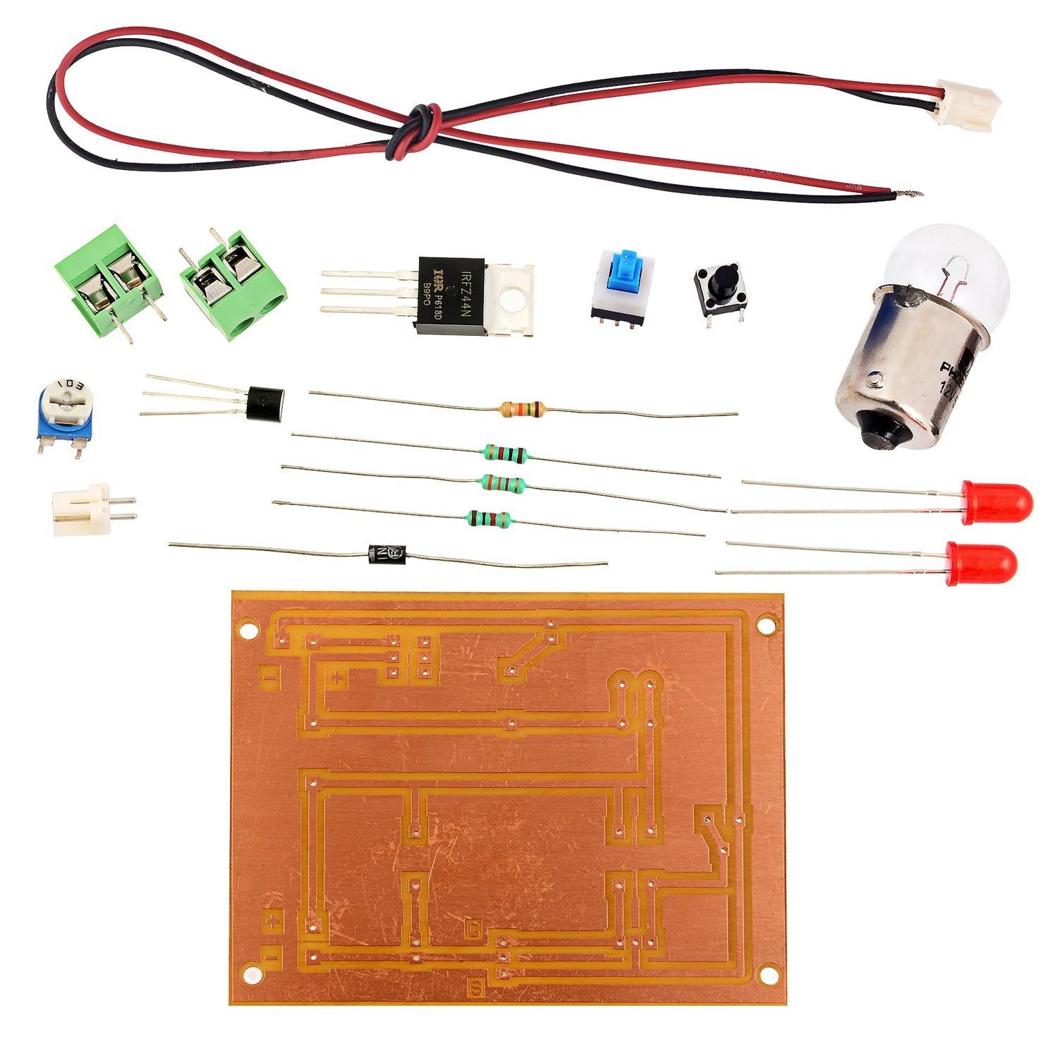 KitsGuru DC over Voltage Trip Electronic Circuits DIY Kit