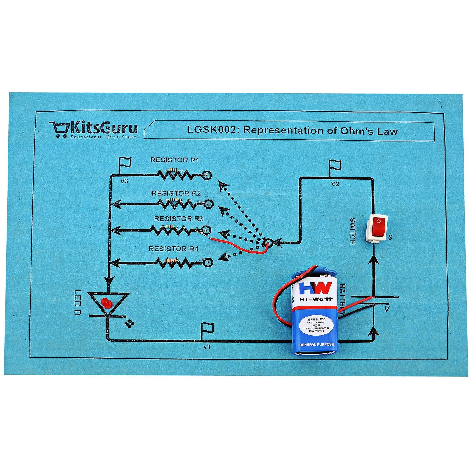 Ohms Law Circuit Ohm's Law Calculations In A Simple DC Circuit