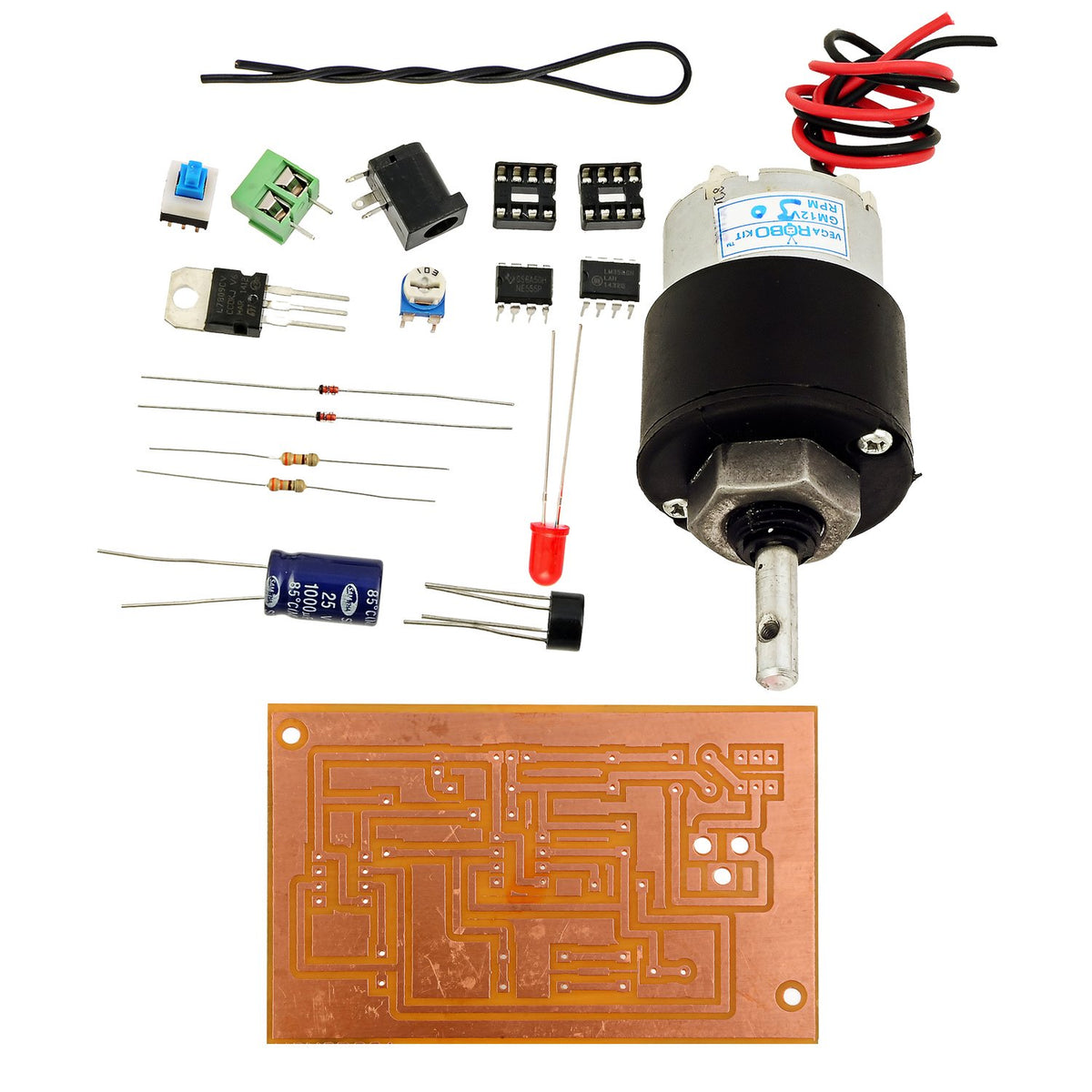 DIY h-bridge with pwm using 555 timer kit || KitsGuru