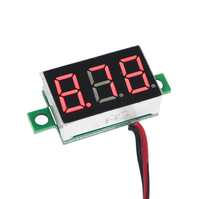 0.36 Inch Mini LED Digital Voltmeter Red DC 4.7-32V 3-Digit 2-Wire
