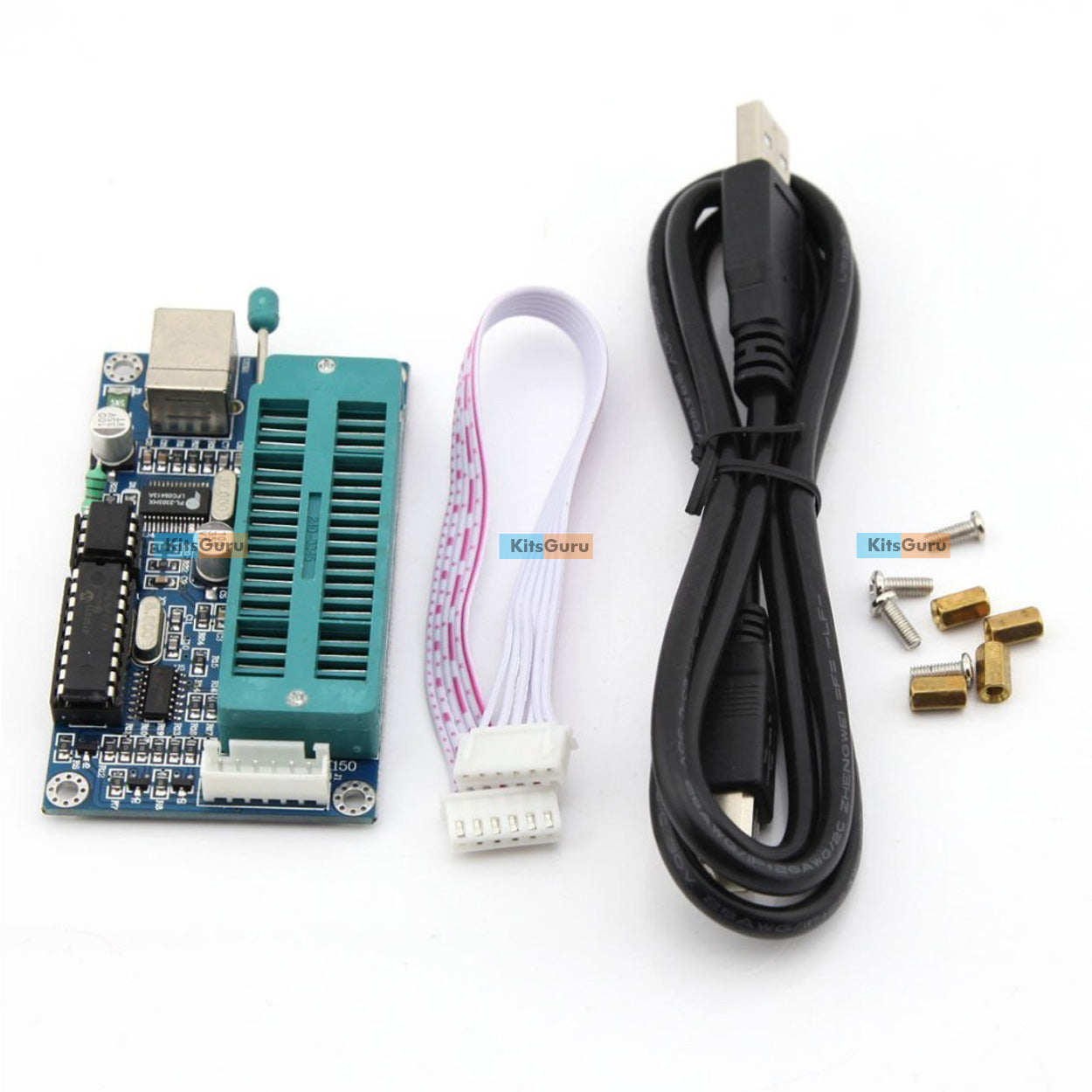 USB PIC Automatic Programming Microcontroller Programmer K150 ICSP Cable– Buy Online India ...