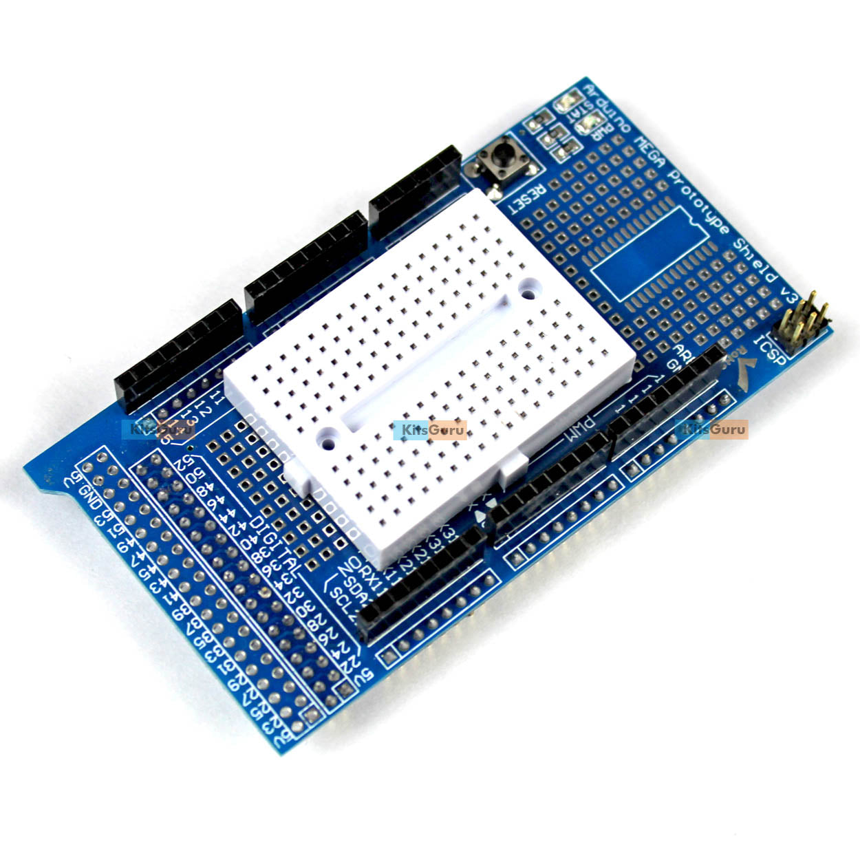 Prototype Shield V3.0 For Arduino Mega with breadboard – Buy Online ...